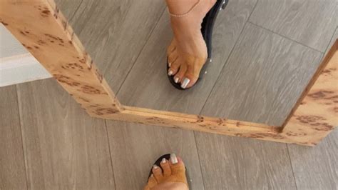 Sexy Clear Mules Joi Sexy Feet 472 Clips4sale