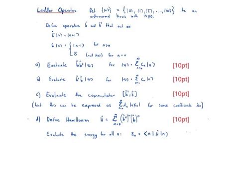 solved ladder operators let { n } { 0 1 2 … ∞ } be an