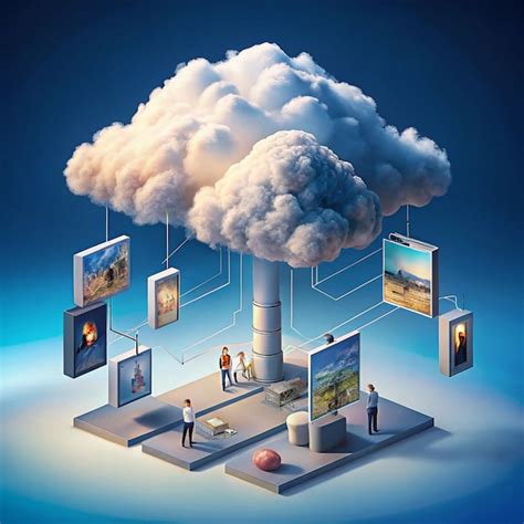 Cloud Computing Technology Premium Ai Generated Image