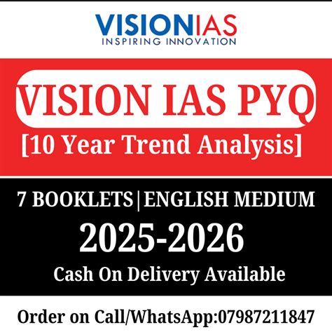 Vision Ias 10 Years Prelims Pyq Trend Analysis English Medium 2025 26