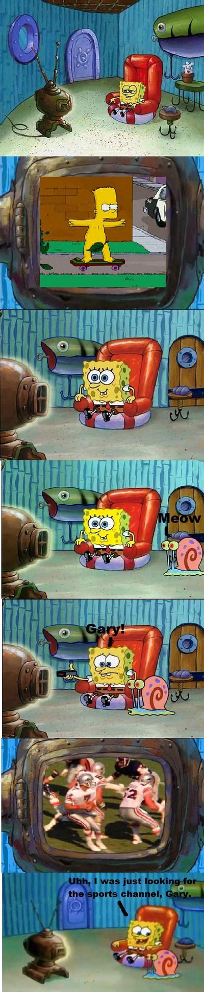 Spongebob Watching Bart Skateboarding Naked By Ultra Shounen Kai Z On