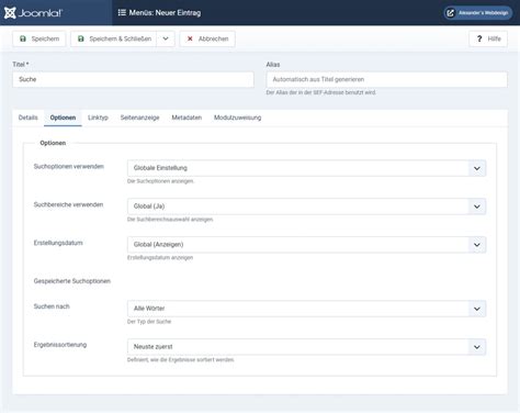 Die Komponente Suche In Joomla 4 X