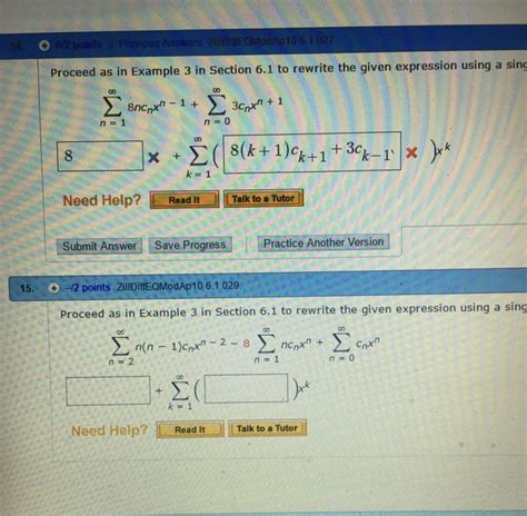 solved proceed as in example 3 in section 6 1 to rewrite the