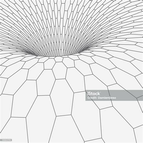 와이어 프레임 연결된 라인 및 점 토 러 스입니다 메쉬 다각형 요소입니다 벡터 일러스트 레이 션 Eps10 3차원 형태에 대한 스톡 벡터 아트 및 기타 이미지 Istock
