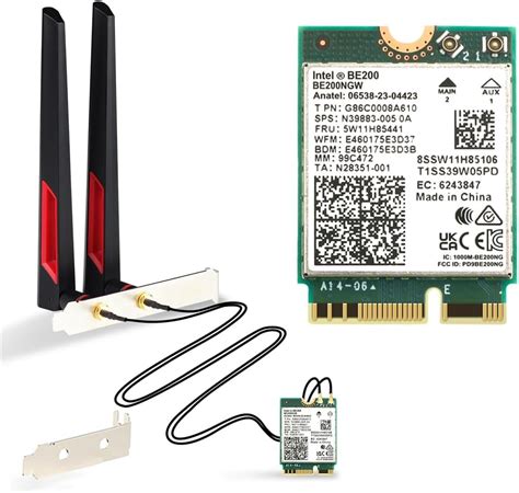 Intel Be200 Wifi 7 Tri Band M 2 Card With Bluetooth 5 4 And 5800mbps