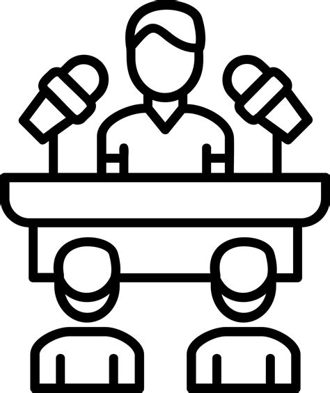 Conference Vector Icon 20507967 Vector Art At Vecteezy