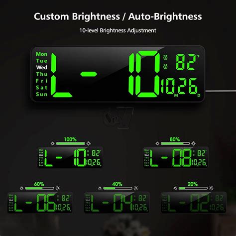 Decorative And Advertising Accessories Clock And Watches 6636 Digital Led Wall Clock With