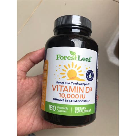 Jual Forest Leaf 10000iu Vitamin D3 10000iu Exp 10 24 Shopee Indonesia