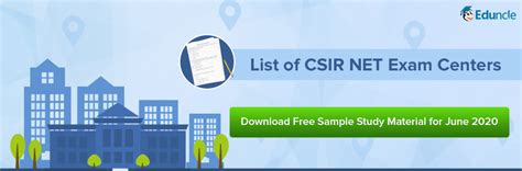 List Of Csir Net Exam Centre 2020 Their Names Codes Cities And States