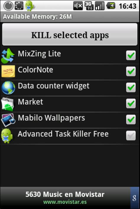 Advanced Task Killer Pour Android Télécharger