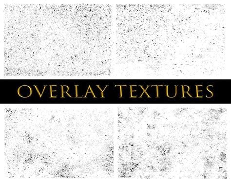 Premium Vector | Set of grunge overlay textures