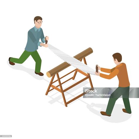 목재 산업의 3d 등각 투영 평면 벡터 그림입니다 항목 2 가구에 대한 스톡 벡터 아트 및 기타 이미지 가구 나무 도끼 Istock