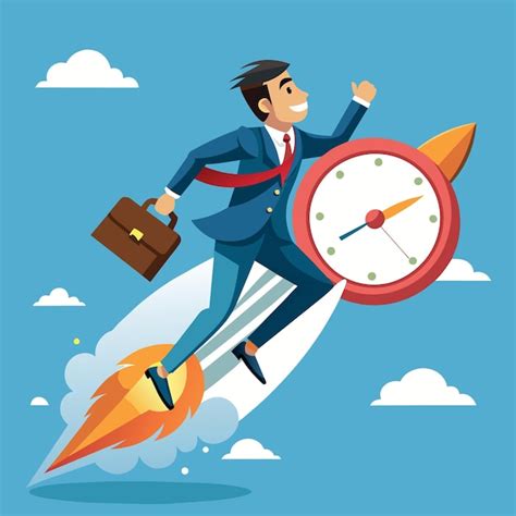 Premium Vector Improve Productivity Or Efficiency Time Management To Finish Within Deadline