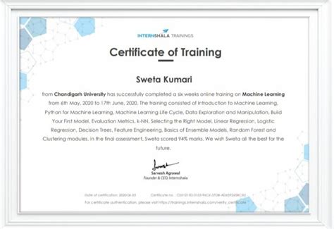 Sweta Kumari On Linkedin Internshala Machinelearning Python3