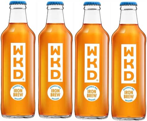Wkd Iron Brew Original Vodka Mix 275ml Bottles 4 Pack Wicked Alcopops T Set