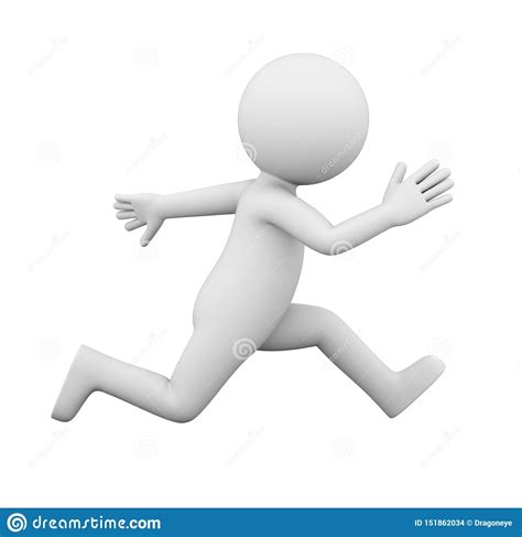 Иллюстрация взгляда со стороны 3d бегуна Иллюстрация штока иллюстрации насчитывающей отрезок