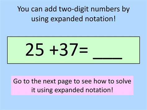 Ppt Two Digit Addition Using Expanded Notation To Add Powerpoint