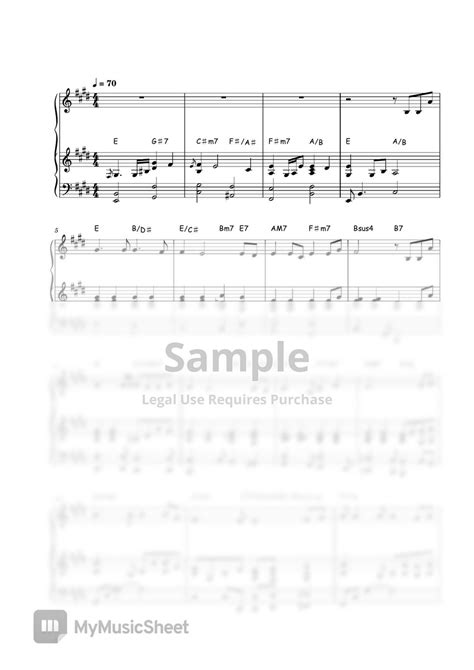 Geoff Bullock 주를 향한 나의 사랑을 E Key Sheets By 생명의건반