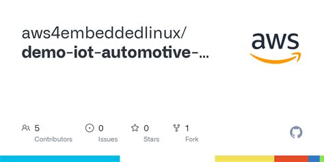github aws4embeddedlinux demo iot automotive embeddedlinux image