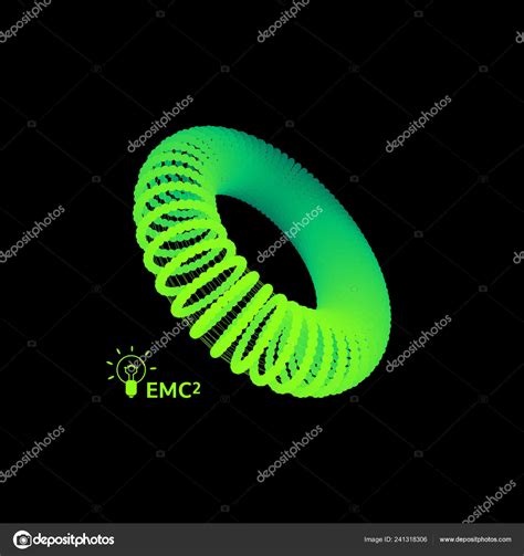 Torus Molecular Lattice Connection Structure 3d Vector Illustration Stock Vector By