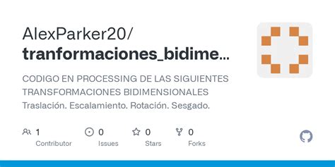 Tranformaciones Bidimensionales TRANSFORMACI N BIDIMENSIONAL Pde At Main AlexParker