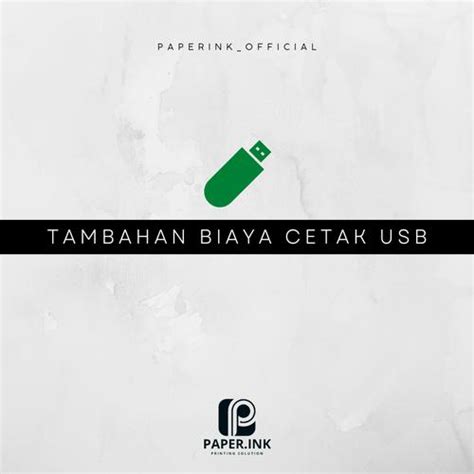 Jual Tambahan Biaya Cetak Usb D Print 50pcs Jakarta Utara Paperink Official Tokopedia