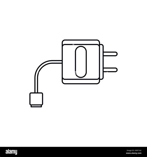 E Cigarette Usb Cable Charge Icon Outline Style Stock Vector Image And Art Alamy
