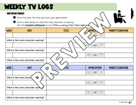 Esl Tv Logs Homework