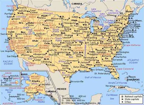 Us Map Of States And Cities And Travel Information Download Free