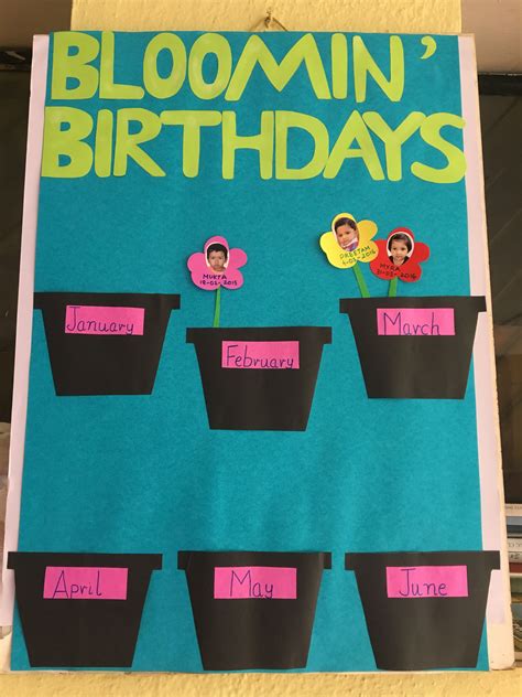 Preschool Classroom Birthday Chart Ideas At Mackenzie Moor Blog