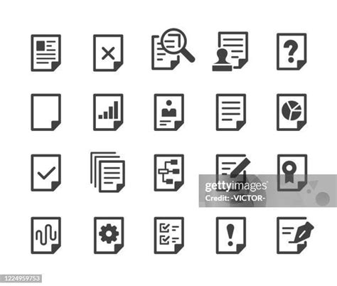 Document Icons Classic Series High Res Vector Graphic Getty Images