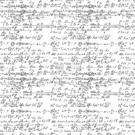 数学无缝板与手写数学和物理公式和证明。向量素材 花瓣网