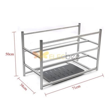 Mining Rig Frame GPU Mining Rig Aluminum Case Open Air Miner Mining Frame With Fans For