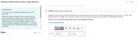 Solved Learning Goal Part A Force With A Known Deflection Chegg