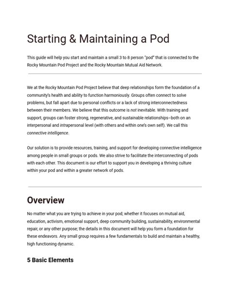 Web Linked Pod Startup Guide Pdf