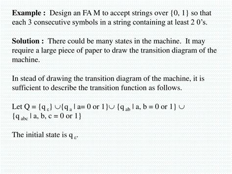 Ppt 2 3 Formal Definition Of Finite State Automata Powerpoint Presentation Id 2916347