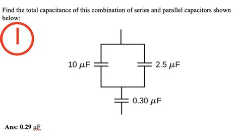 Solved Find The Total Capacitance Of This Combination Of Chegg