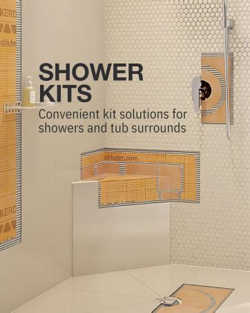 Schluter Kerdi Shower Kit With Shower Tray Curb Waterproofing