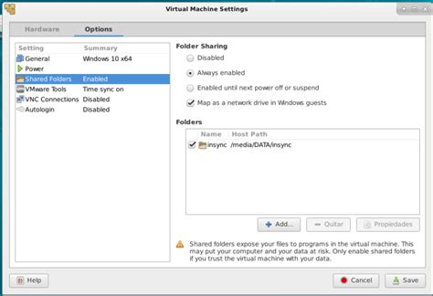 How Can I Allow Write Permissions In Shared Folder In Vmware Tek Tips