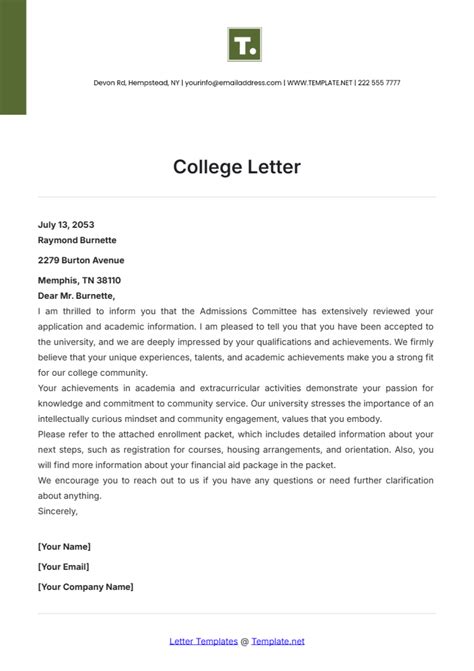 Free Proof Of School Enrollment Letter Template To Edit Online