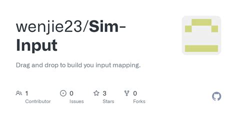 Github Wenjie23sim Input Drag And Drop To Build You Input Mapping