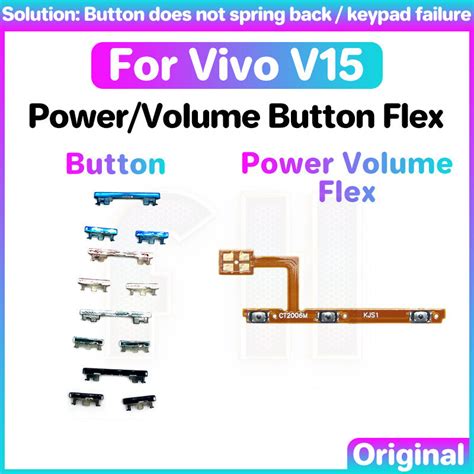 Vivo V15 Power Volume Button Flex Side Key Switch On Off Key Mute Control Button Ribbon Flex