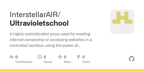 Github Interstellarairultravioletschool A Highly Sophisticated