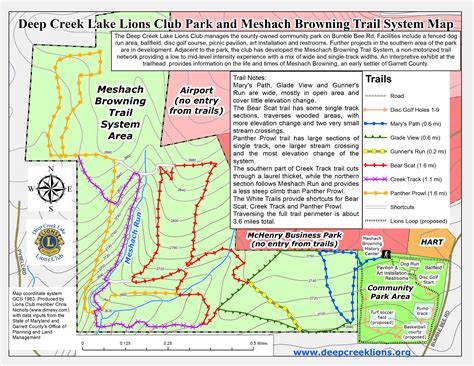 Meshach Browning Trails And History Center Deep Creek Lake Lions Club
