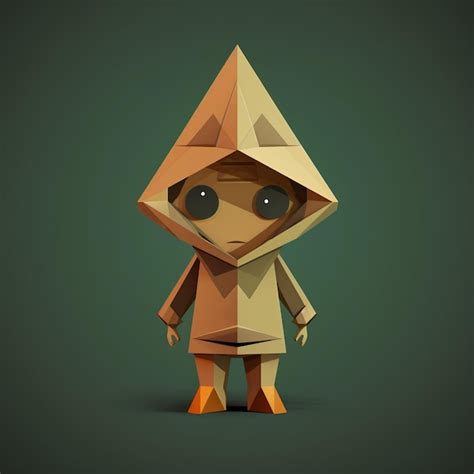 A Paper Robot Made By A Robot With A Paper Hat On It Premium Ai