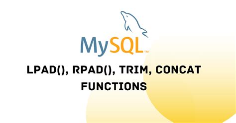 Using Mysql String Functions Libtechnophile