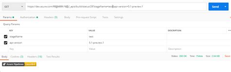 how to get stage results from yaml pipelines in azure devops stack