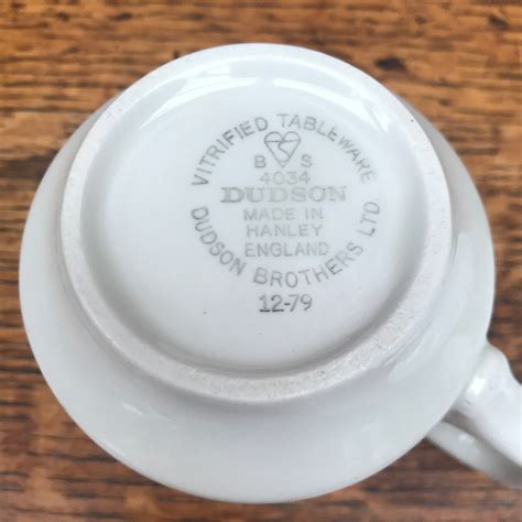 Set Of Two 70s Retro Dudson Bros Cups And Saucers With Op Art Design In