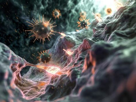 Representation Of Complex Virus Structures Involved In Cellular