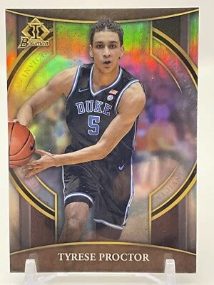 2022 23 Bowman Chrome University Tyrese Proctor Invicta Refractor Bi 5
